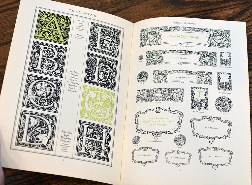 [Frederic W. Goudy] Cloister Initials & Ornaments – Under the Hill Books